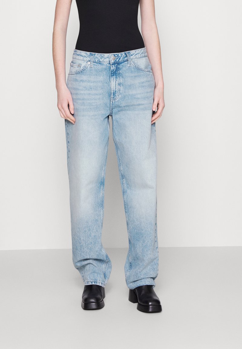 Calvin Klein Jeans STRAIGHT HIGH RISE - Jeans Straight Leg - denim ...