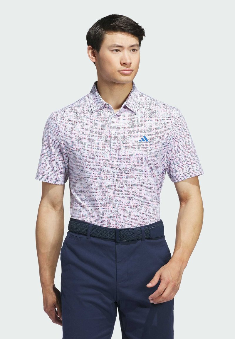 adidas Performance ULTIMATE365 POWER GRID - Polo shirt - white royal ...