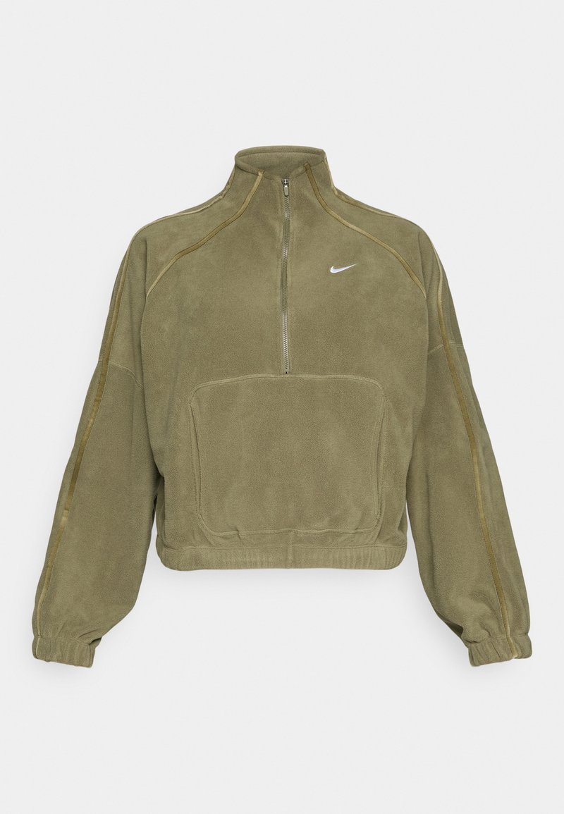 Nike Performance ONE - Suéter de forro polar - medium olive/white/verde ...