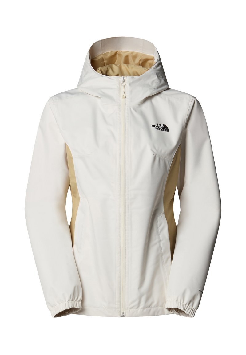The North Face W QUEST ZIP IN - EU - Hardshell-jas - white dune/wit ...