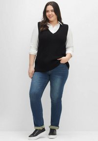 Sheego Jersey de punto - schwarz/negro - Zalando.es