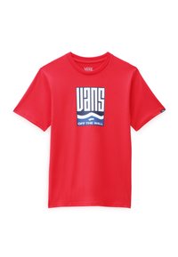 Vans MAZE SS - T-shirt print - dark red/rood - Zalando.nl