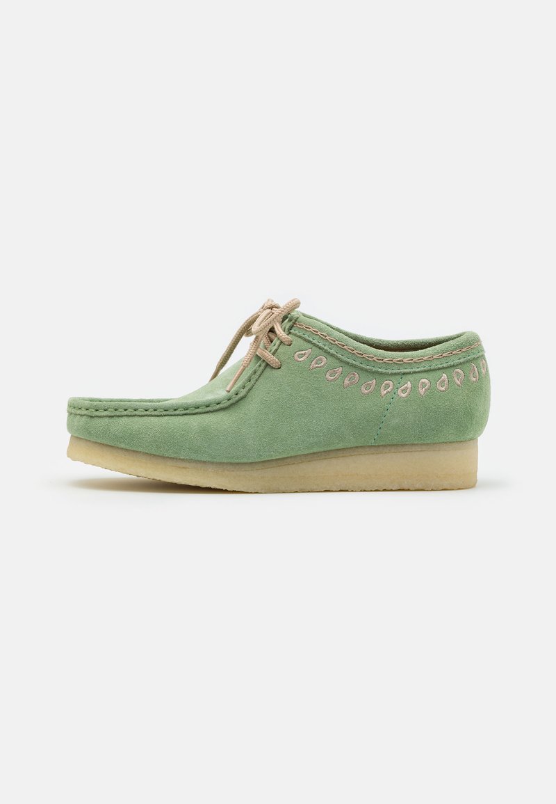 Clarks Originals WALLABEE - Sportlicher Schnürer - green/grün - Zalando.at