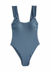Next TUMMY CONTROL - Maillot de bain - steel blue rib/bleu - ZALANDO.FR