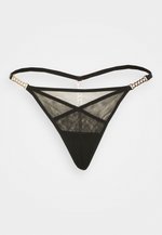 Bluebella RACHEL THONG - String - black/gold-coloured/svart - Zalando.no