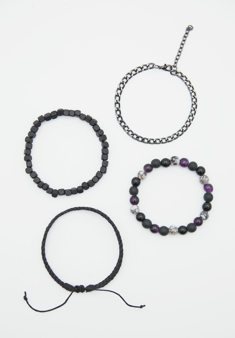 PULL&BEAR PACK OF 4 - Bracelet - black - Zalando.de