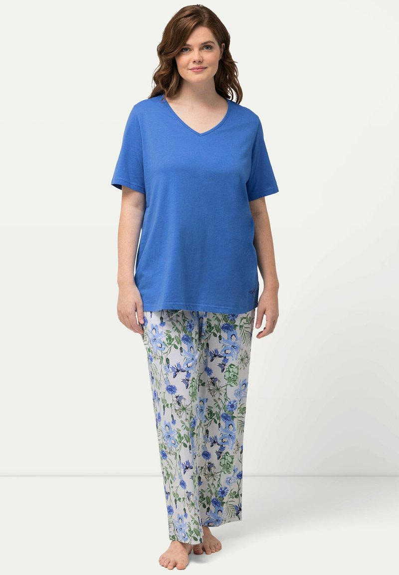 Ulla Popken SET - Pyjama set - blue - Zalando.de