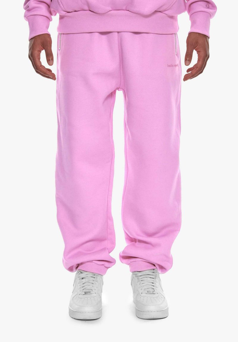 Dropsize SUPER HEAVY BLANK - Tracksuit bottoms - pink - Zalando.de