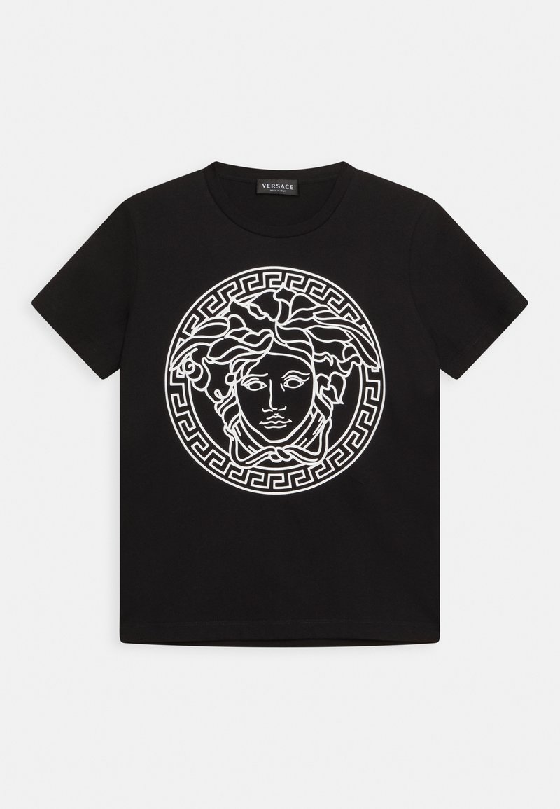 Versace Medusa Unisex T Shirt Med Print Nero Bianco Svart