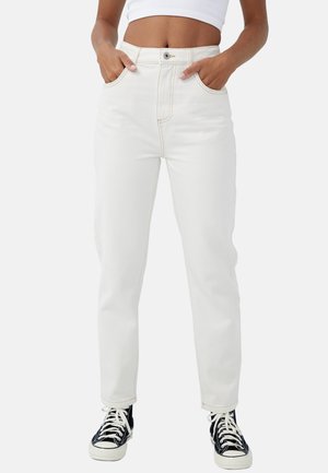 s.Oliver REGULAR CULOTTE AUS UNDYED - Jean droit - off white/denim ...