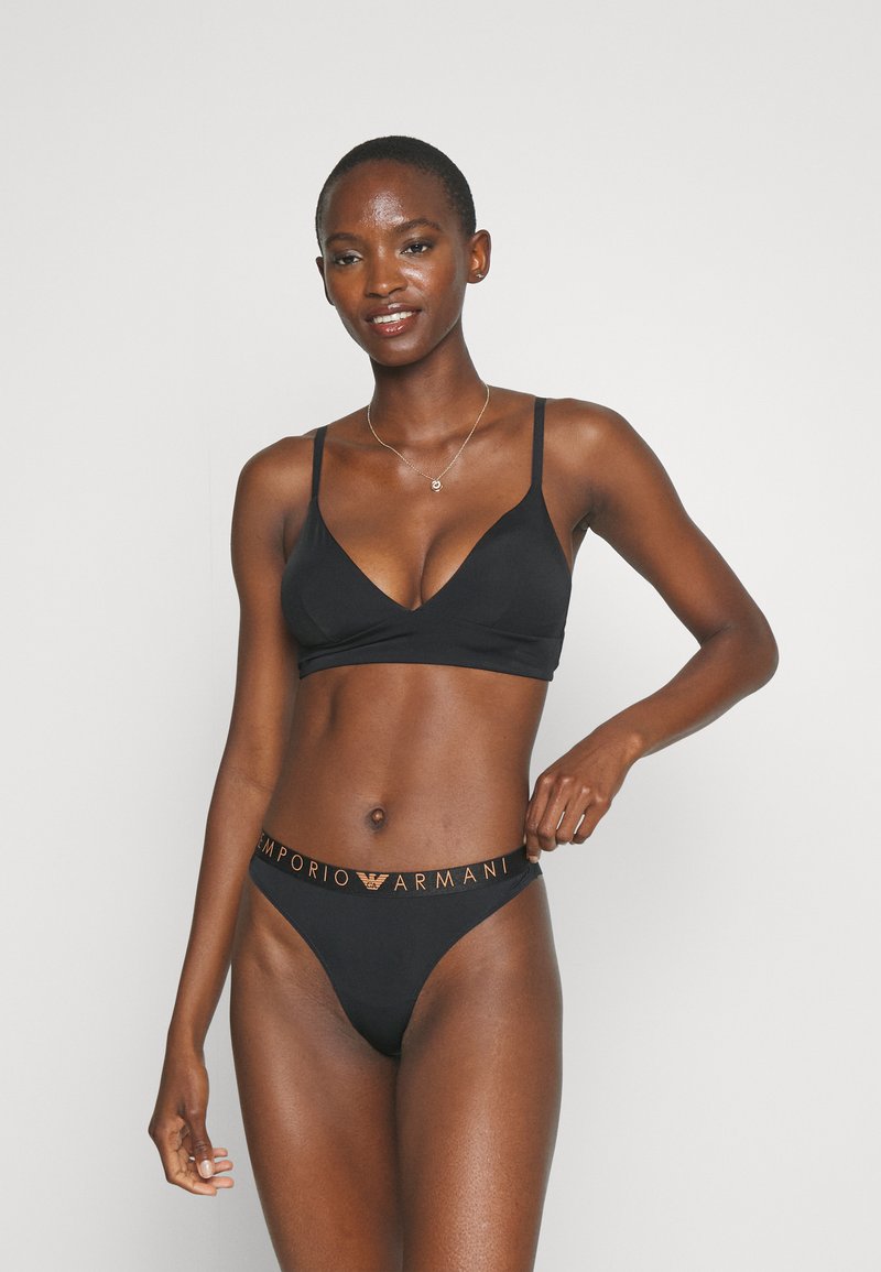 Emporio Armani BRAZILIAN BRIEF 2 PACK - Slip - nero - black/noir - ZALANDO.FR