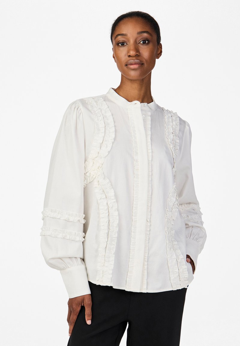 YAS YASRUFFLY - Cămașă - star white/alb - Zalando.ro