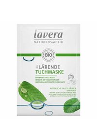 Lavera LAVERA GESICHTSMASKEN KLÄRENDE TUCHMASKE - Face mask - weiß ...