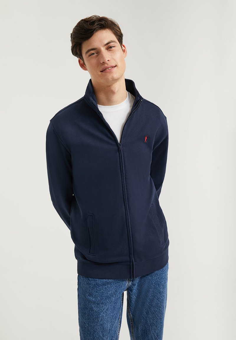 Polo Club TERRY ZIPPER RIGBY GO Z SW B FT - Tröja med dragkedja - navy ...