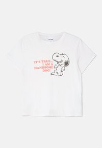 RE/DONE CLASSIC TEE SNOOPY HANDSOME - Triko s potiskem - vintage white ...
