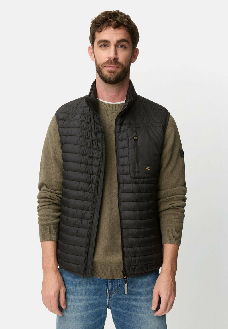 camel active MIT WASSERABWEISENDER FUNKTION - Waistcoat - asphalt/black ...