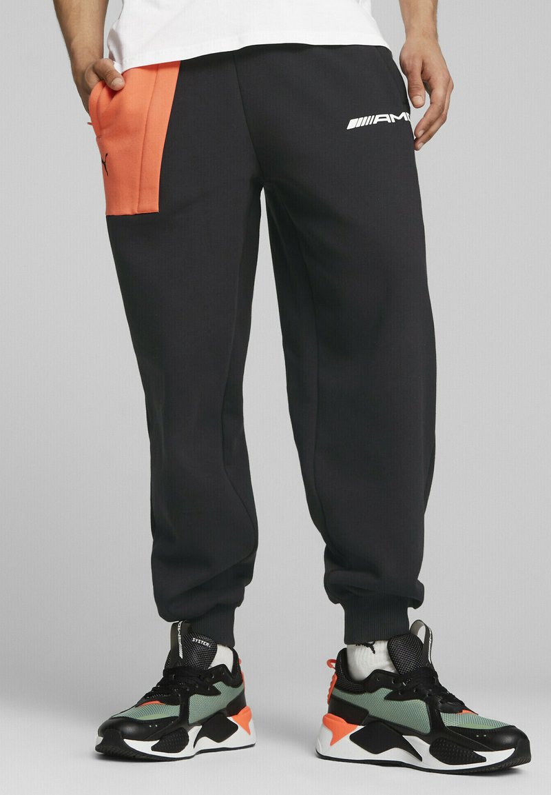 Puma MERCEDES-AMG STATEMENT - Tracksuit bottoms - black - Zalando