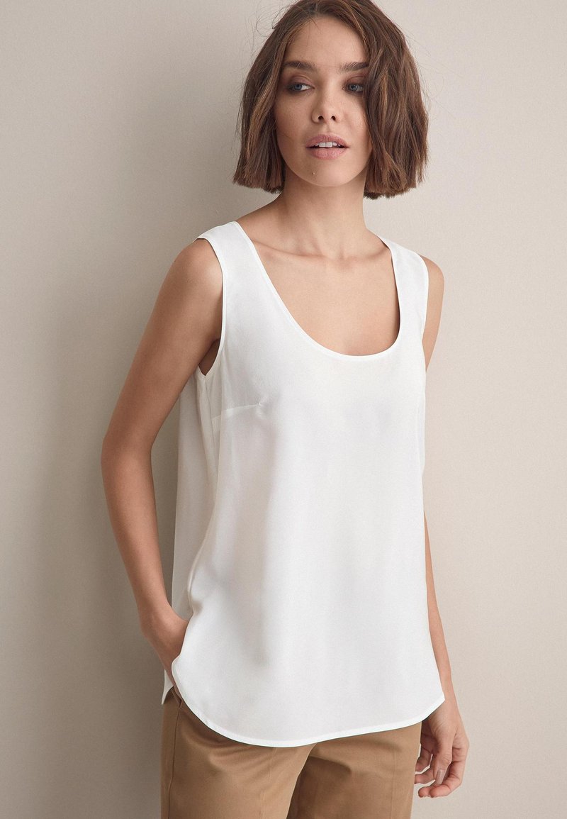 Falconeri WIDE-NECK - Top - nero st.vintage/blanco - Zalando.es