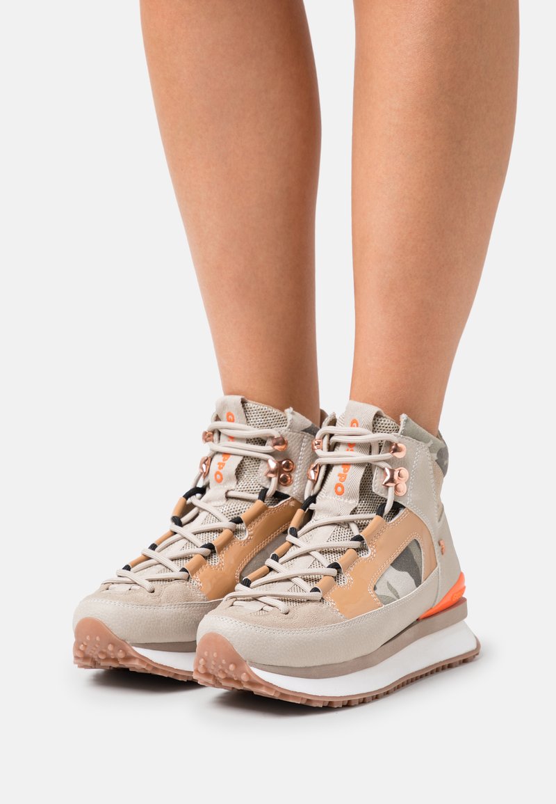 Gioseppo MECHER - High-top trainers - beige - Zalando.de