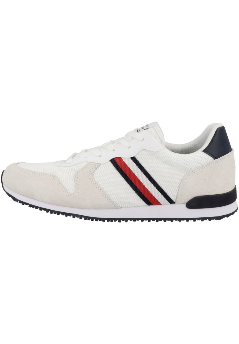 Tommy Hilfiger ICONIC MIX RUNNER - Baskets basses - white/blanc ...