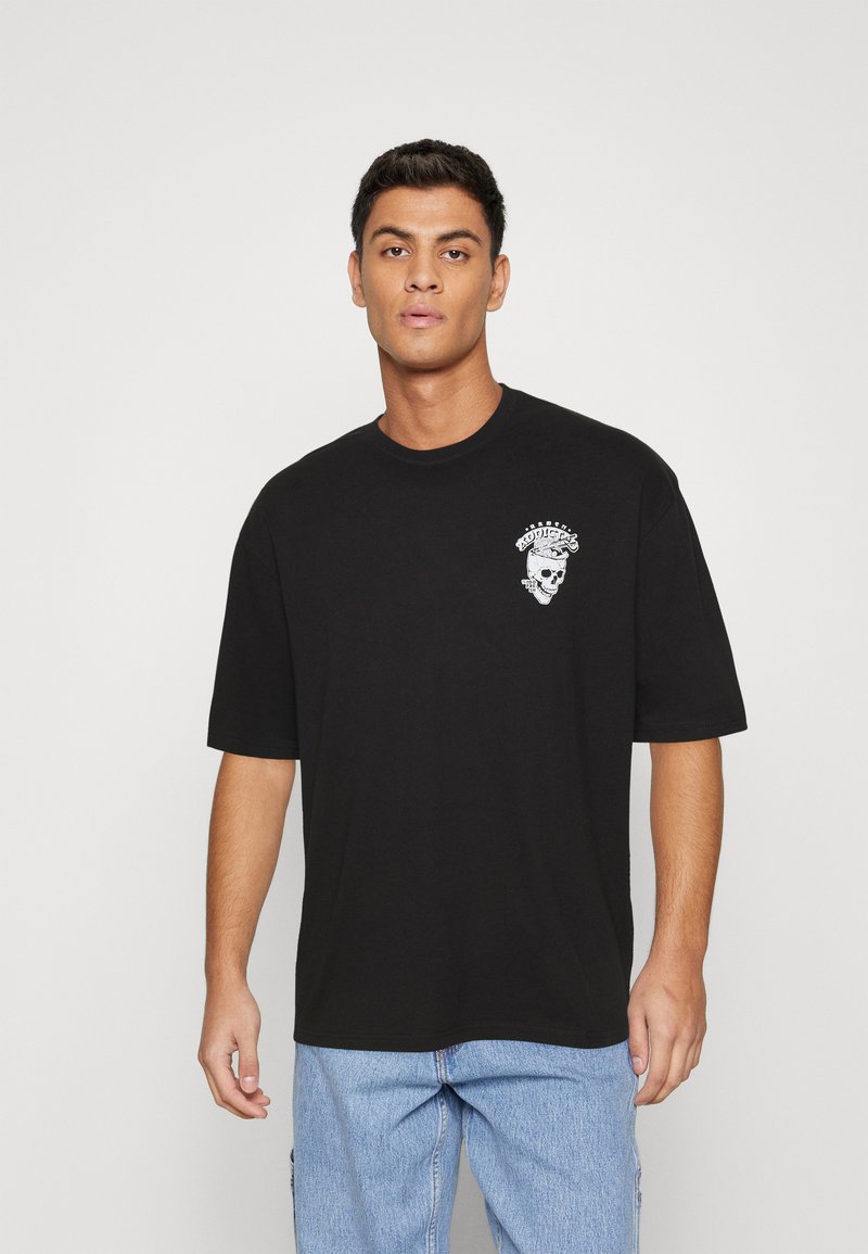 YOURTURN UNISEX - Print T-shirt - black - Zalando.co.uk