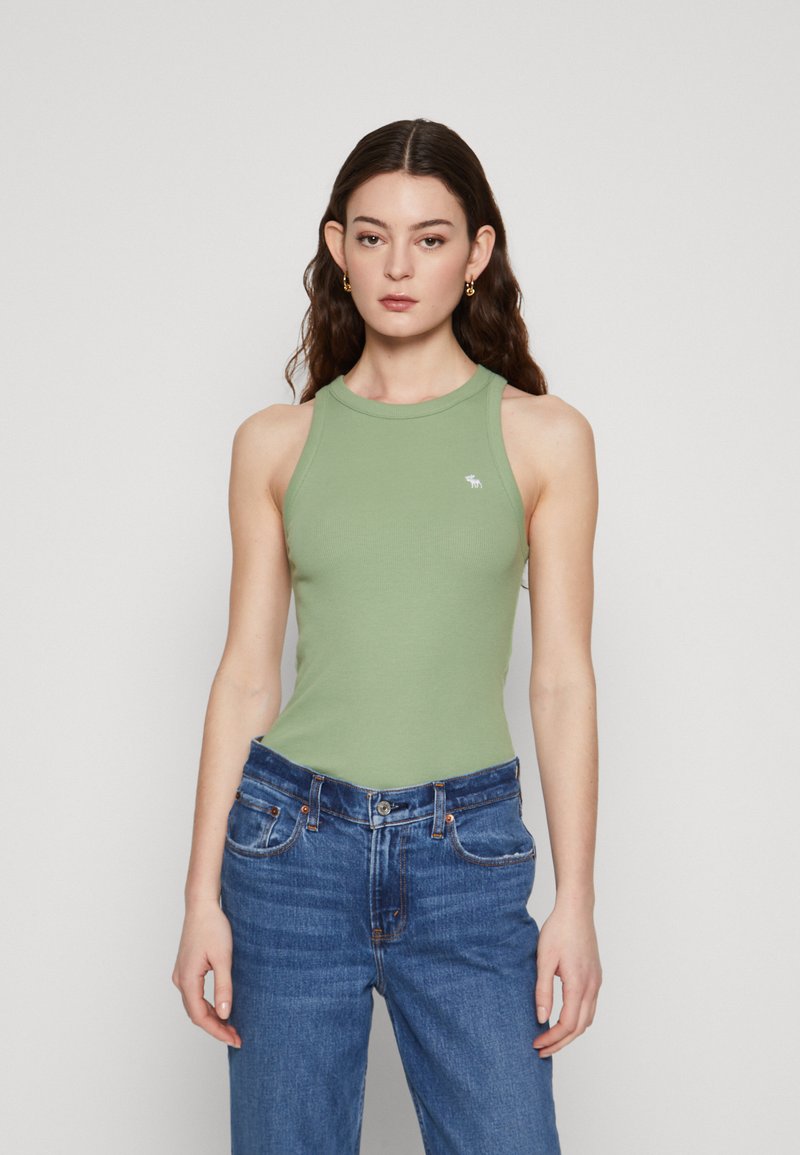 Abercrombie & Fitch BARE ICON SCOOP NECK TANK - Top - loden frost/grün - Zalando.de