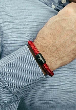 Akitsune SILVA - Pulsera - red/black/rojo - Zalando.es