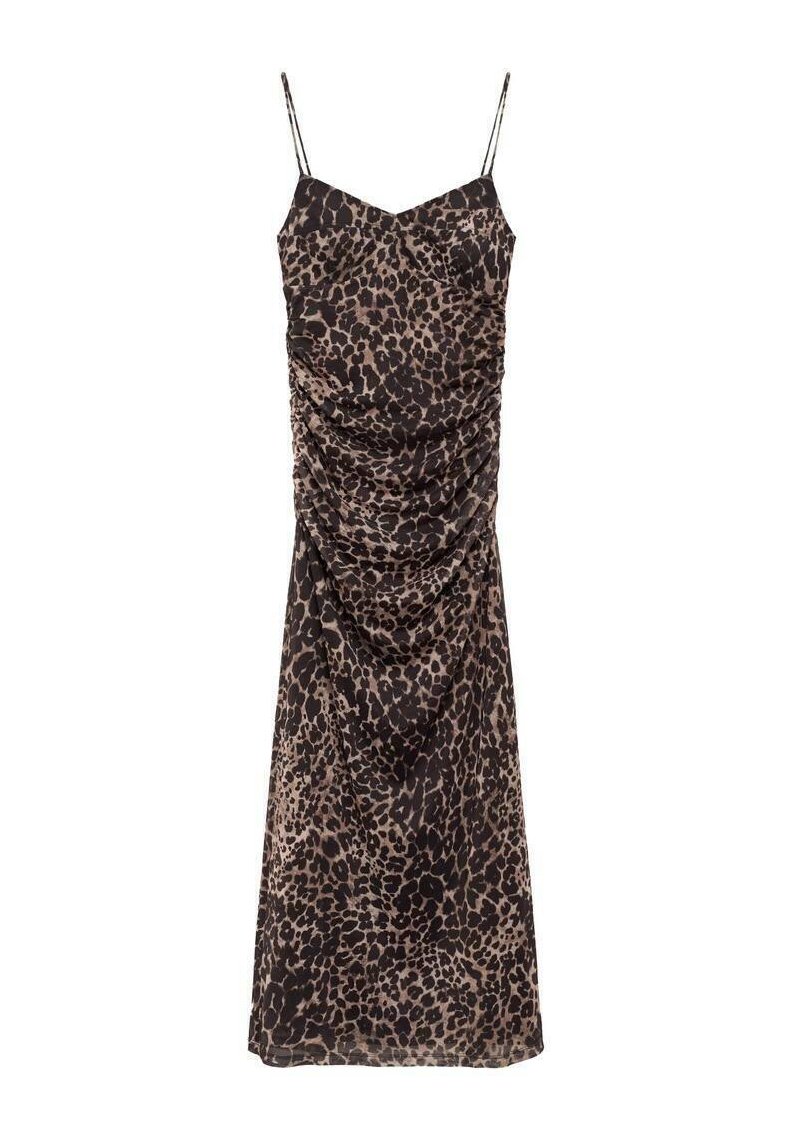 Mango ANIMAL- MIDI - Robe fourreau - brown/marron - ZALANDO.FR
