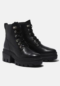 Timberland EVERLEIGH - Platform ankle boots - black full grain/black ...