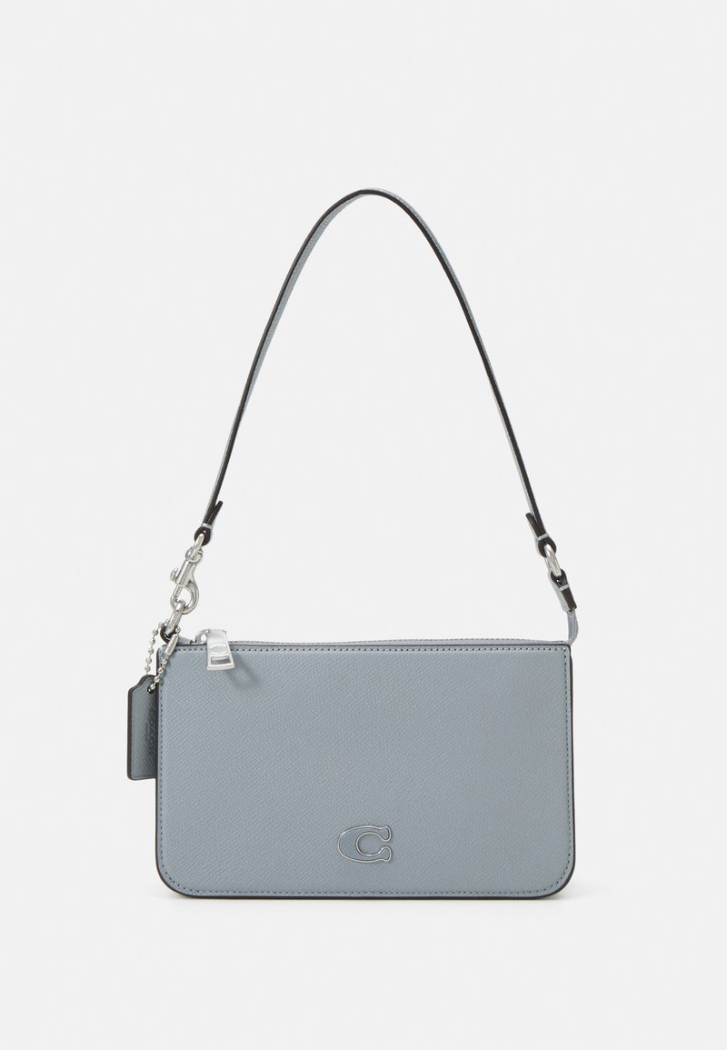 COACH POUCH BAG IN CROSSGRAIN UNISEX - Handbag - grey blue/blue-grey ...