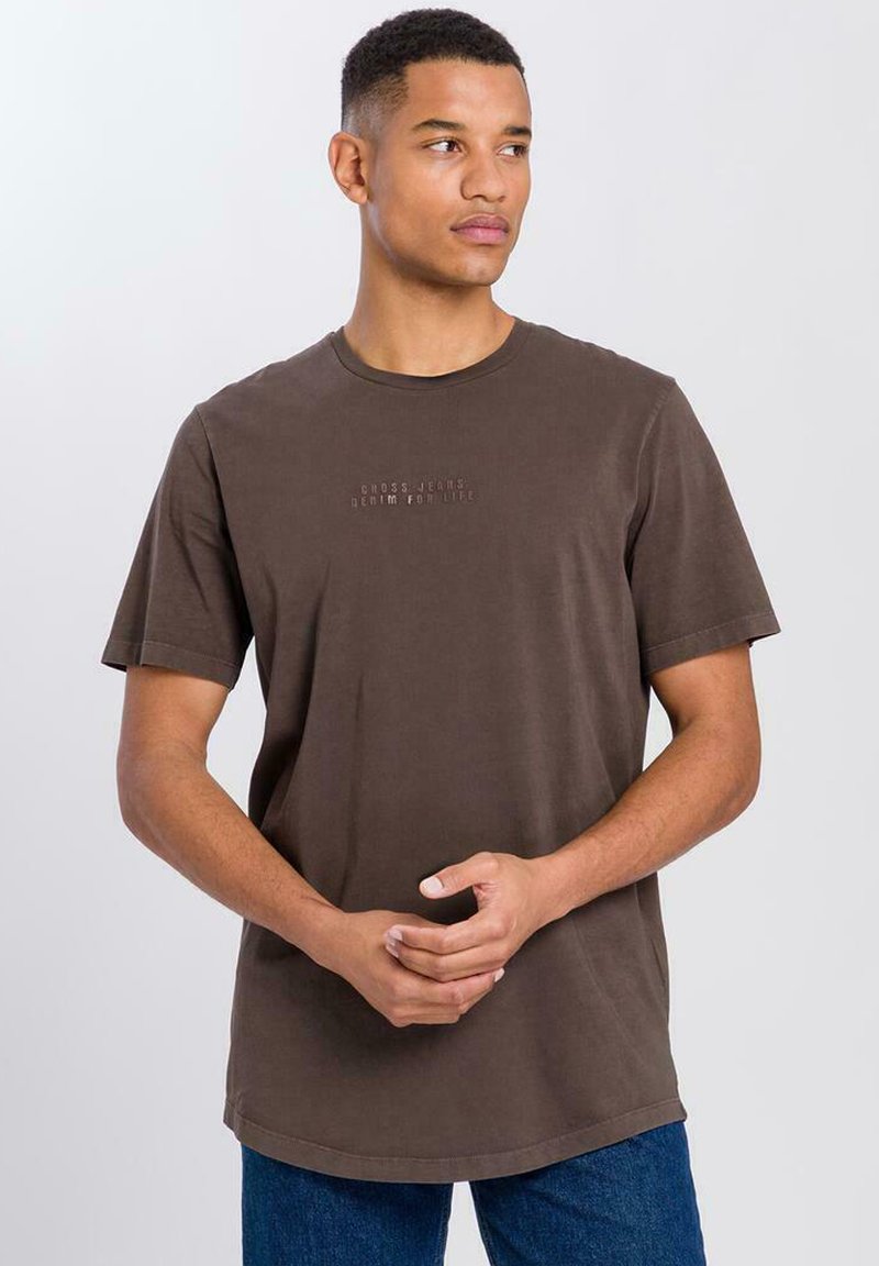 Cross Jeans T-Shirt print - bronze - Zalando.de