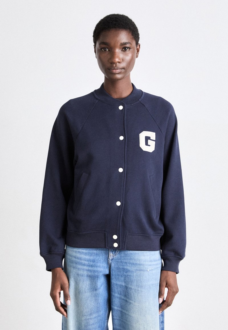 GANT VARSITY BADG - Bomber Jacket - evening blue/dark blue - Zalando.ie