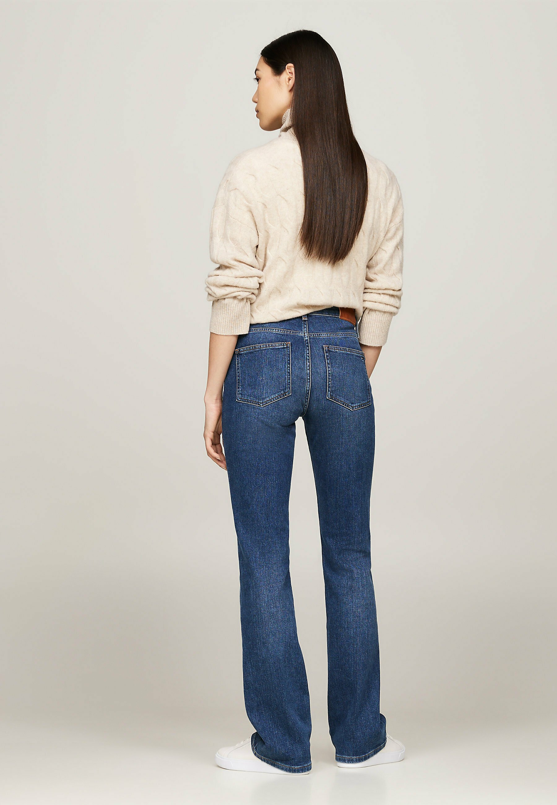 Tommy Hilfiger Jeans bootcut ana blu scuro Zalando