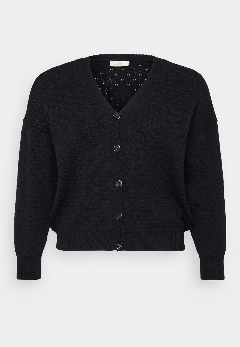 ONLY Carmakoma CARNOLA LIFE STRUCTURE CARDIGAN - Gilet - black/noir ...