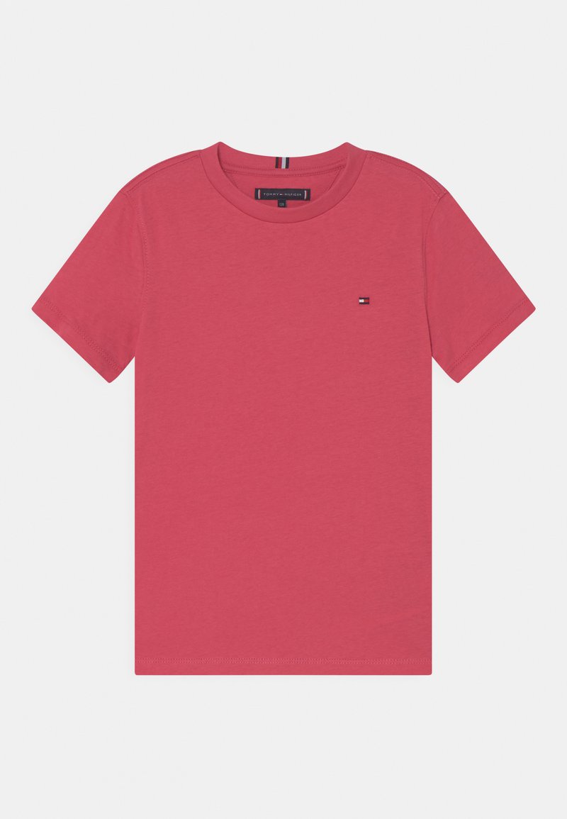 Tommy Hilfiger Essential Tee T Shirt Basic Washed Crimson