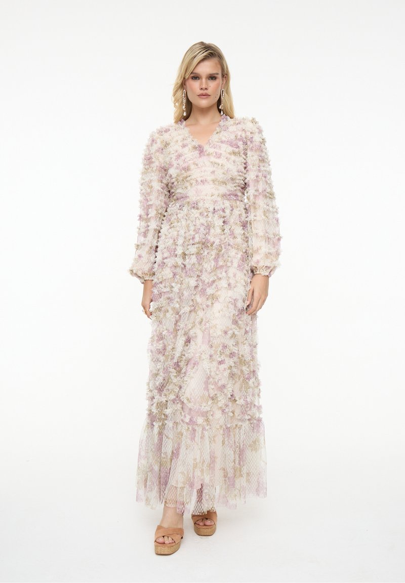 BEAUUT RUFFLE - Maxikleid - multicolour/offwhite - Zalando.at