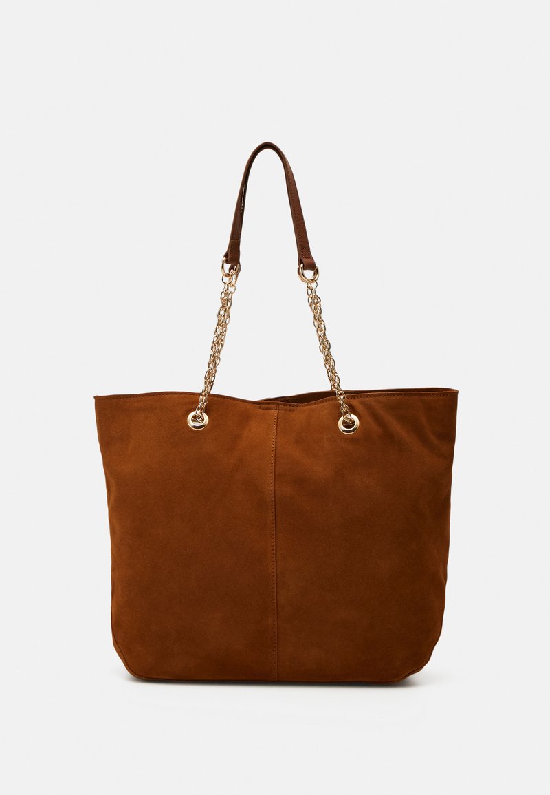 Anna Field LEATHER - Tote bag - cognac - Zalando.co.uk