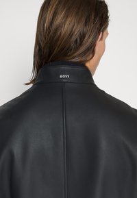 BOSS MAPSON - Lederjacke - black/schwarz - Zalando.de