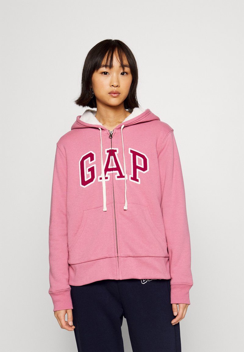 GAP Petite V-FRCH EXC - Sweater met rits - rosetta/roze - Zalando.nl