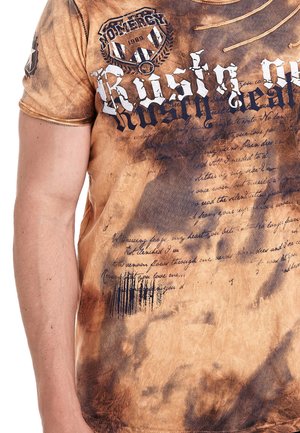 Rusty Neal T-Shirt print - camel - Zalando.de