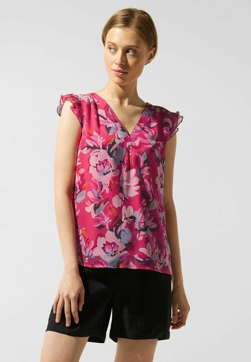 Street One MIT RÜSCHEN - Bluse - pink - Zalando.de