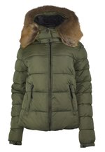 Superdry CODE HOOD FUJI LUXE - Winter jacket - dark moss/khaki - Zalando.ie