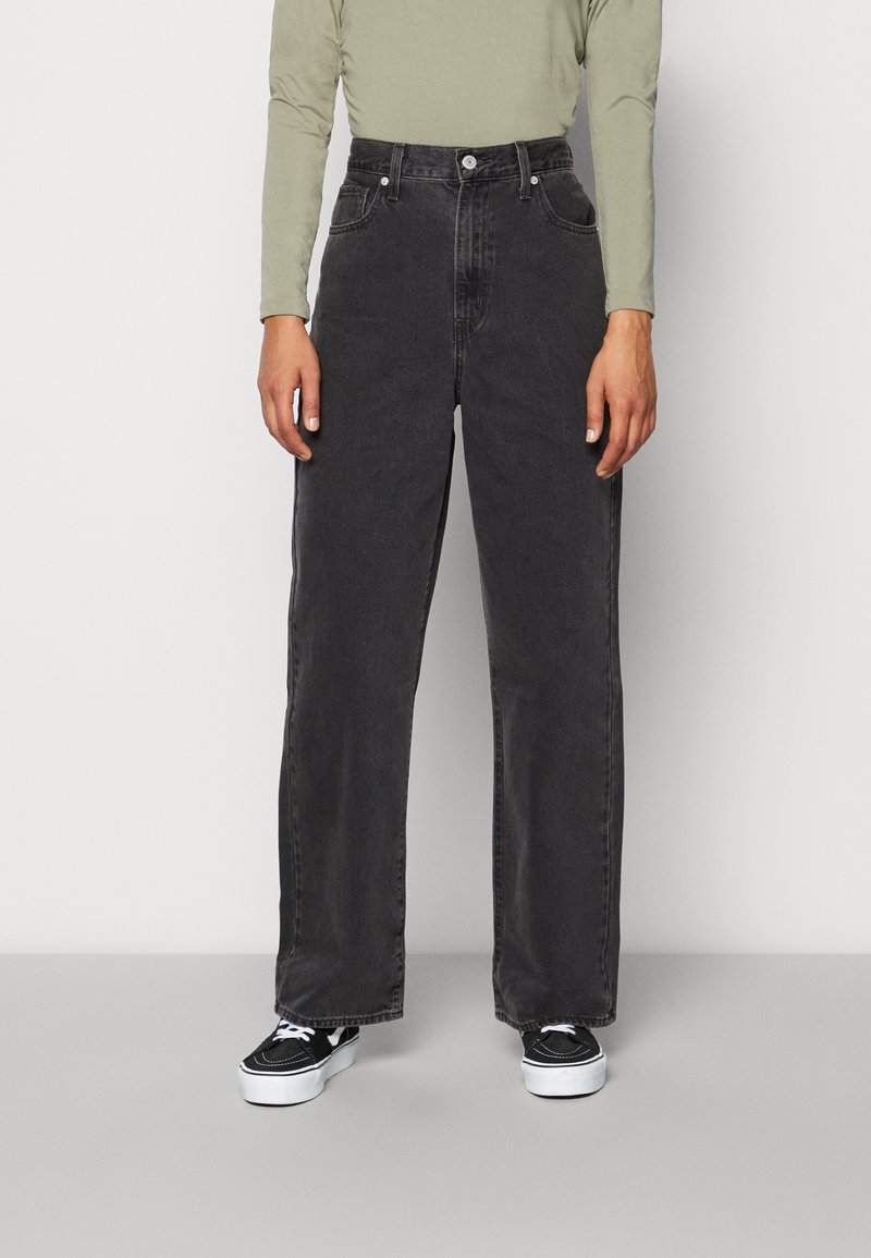 Levi's® HIGH WAISTED STRAIGHT - Straight leg jeans - breathe in/black ...