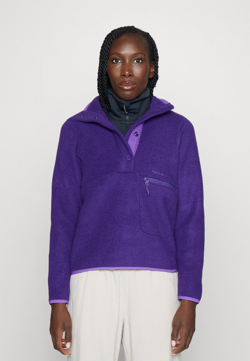 Peak Performance SNAP T NECK - Forro polar - parachute purple/royal ...
