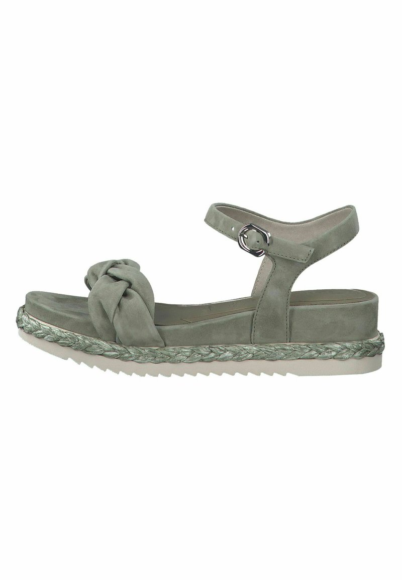 Tamaris Sandalen met sleehak - sage/groen - Zalando.be