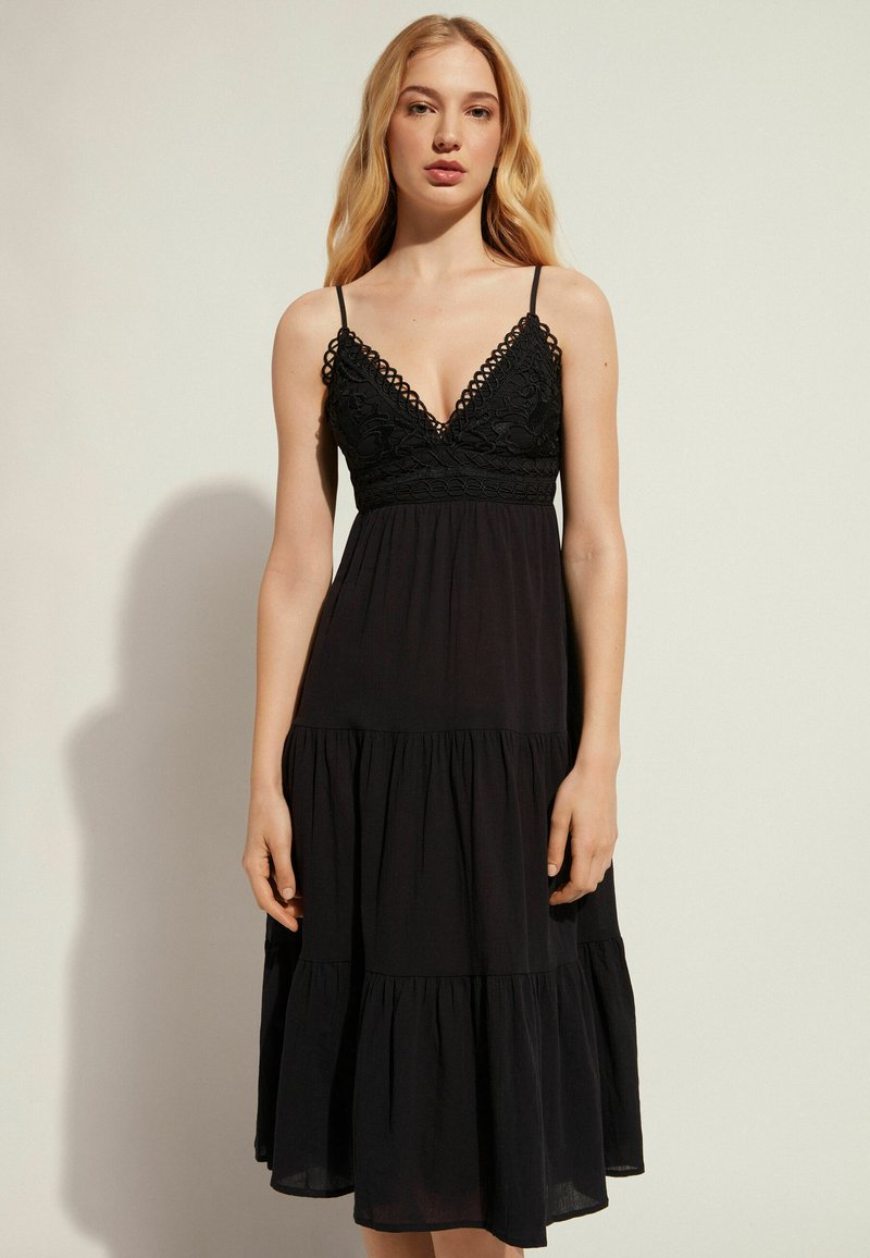 Calzedonia MACRAMÉ - Day dress - schwarz/black/black - Zalando
