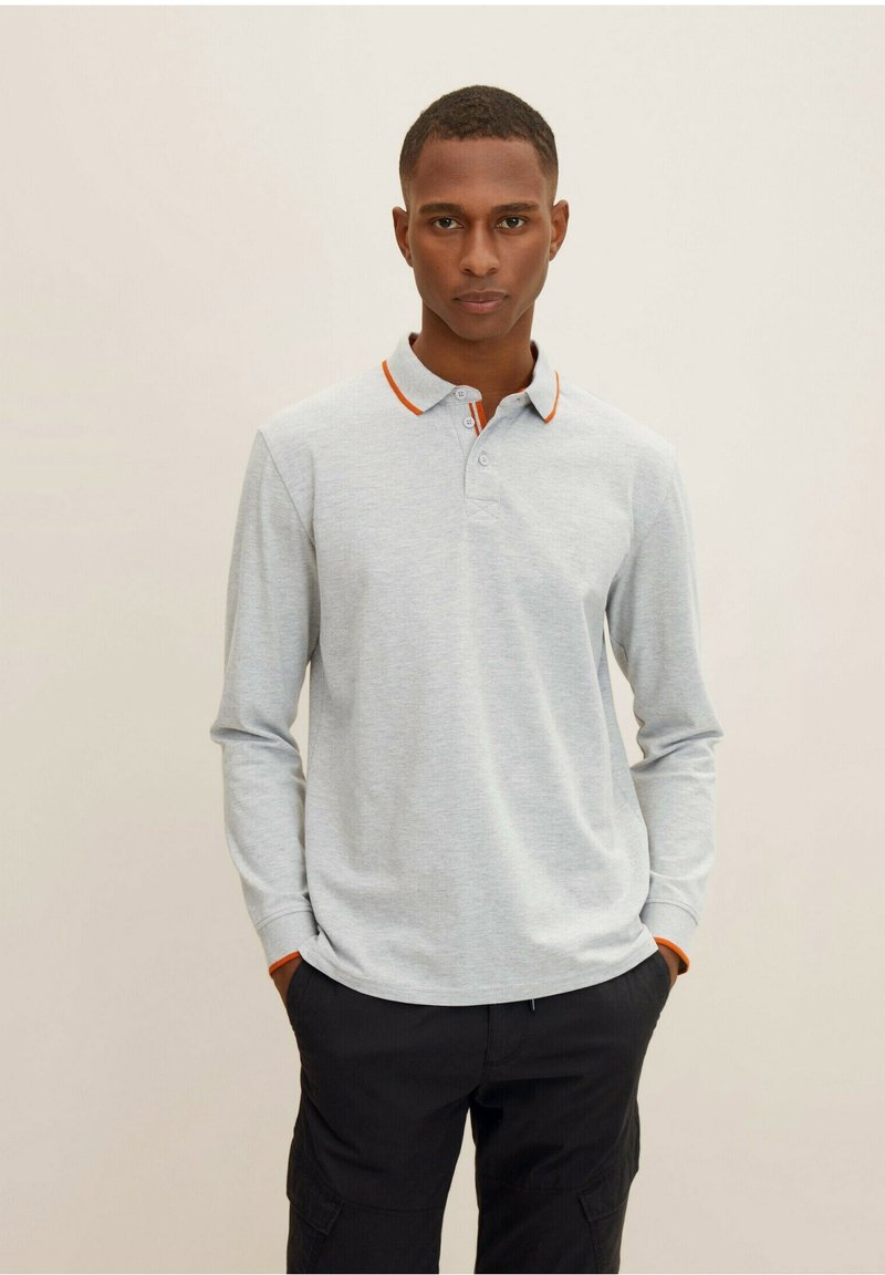 TOM TAILOR BASIC - Polo - ordinary grey melange/gris claro - Zalando.es