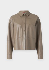 MAX&Co. Faux leather jacket - braungrau/grey - Zalando