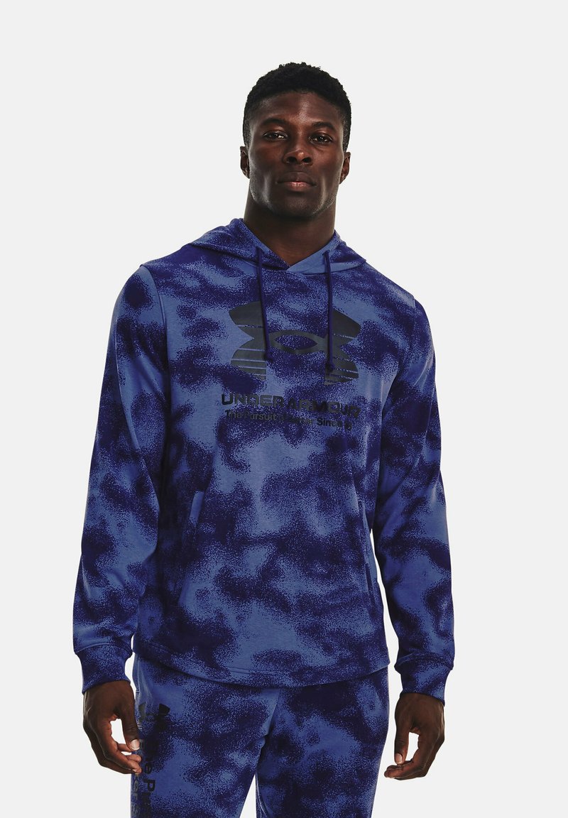 Under Armour UA RIVAL TERRY NOVELTY HD - Hoodie - sonar blue/blue - Zalando.co.uk