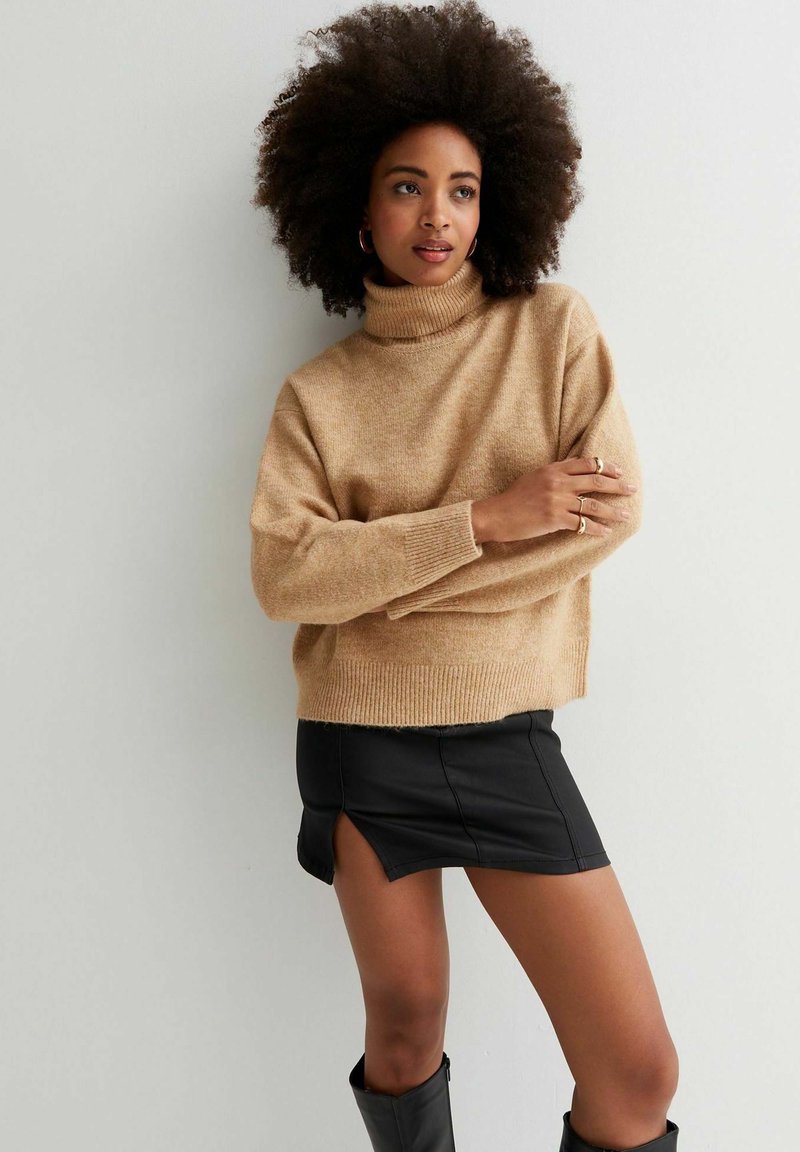 New Look KNIT ROLL NECK - Jersey de punto - camel - Zalando.es